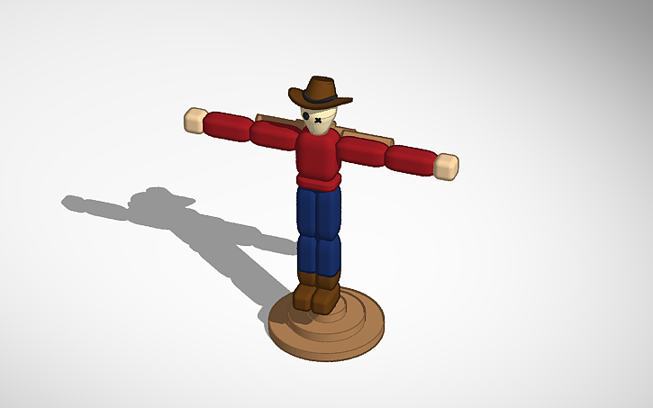 3D design ScareCrow - Tinkercad