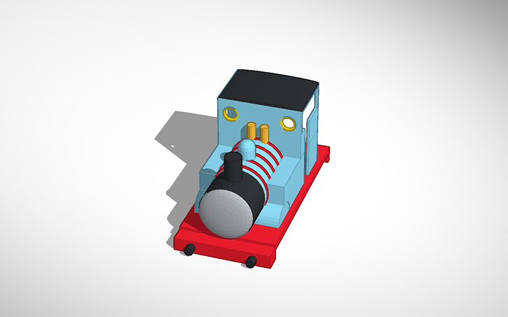 3D design Thomas the Tank Engine - Tinkercad