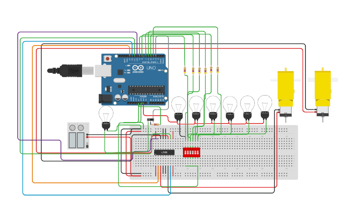 Circuit design Proyecto_Actuadores | Tinkercad