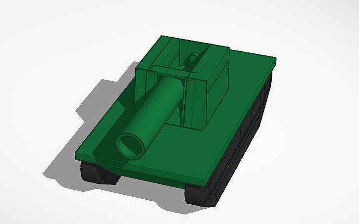 3D design tank - Tinkercad