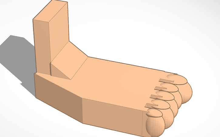 3D design Lovely Foot | Tinkercad