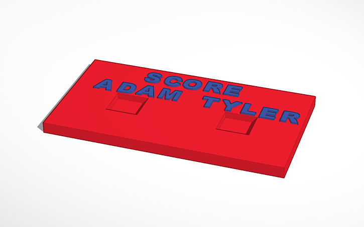 3D design Adam score | Tinkercad
