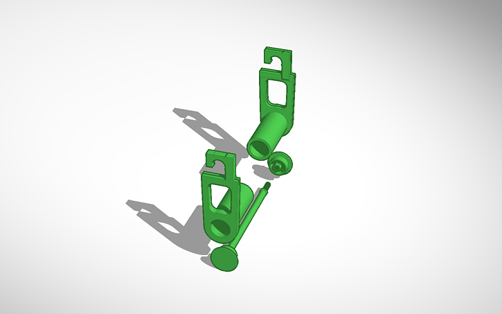 3D design Paper towel holder - Tinkercad