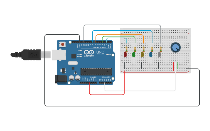 Circuit design desafio 1 | Tinkercad