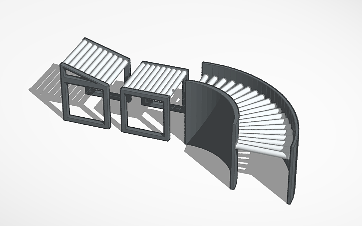 3D design Conveyor(SIM LAB) - Tinkercad
