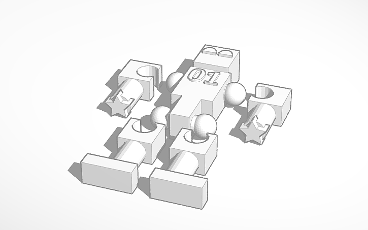 3D design action figure - Tinkercad