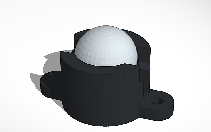 3D design Ball Caster Wheel - Tinkercad
