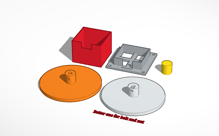 3D design Mini turntable for pottery with Nema 17 | Tinkercad