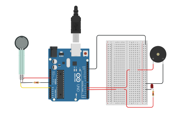 Circuit design Burglar Alarm | Tinkercad