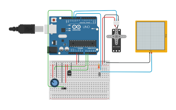 Circuit Design Copy Of Sensors And Actuators Tinkercad