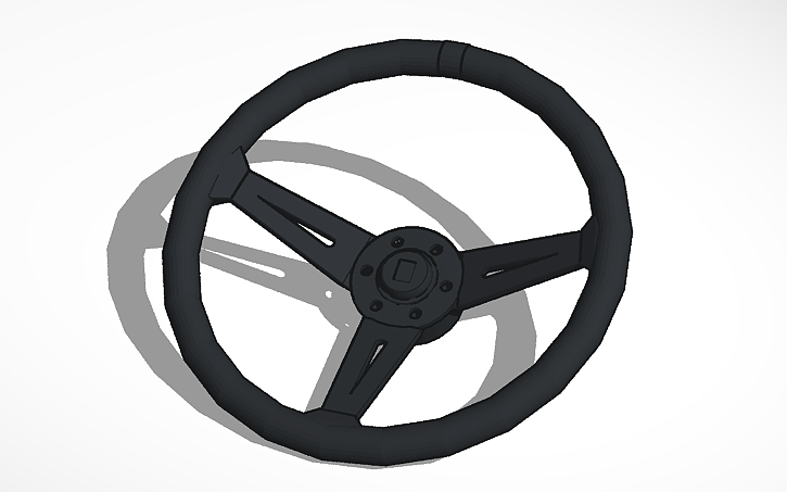3D design steering wheel - Tinkercad