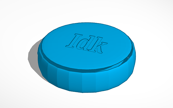 3D design Button | Tinkercad