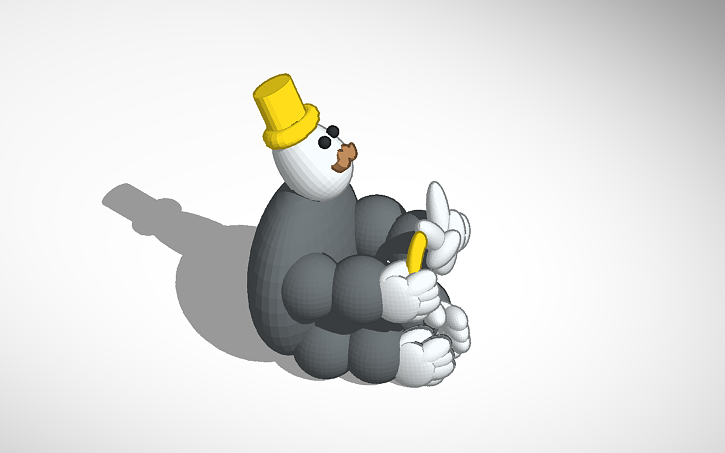 3D design GORILLA - Tinkercad