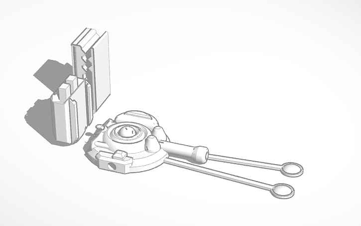 3D design custom web shooter 2 - Tinkercad