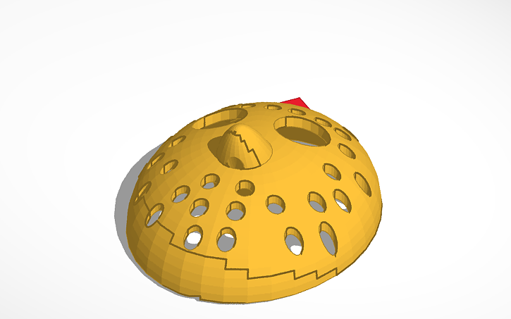 3D design Jason mask - Tinkercad