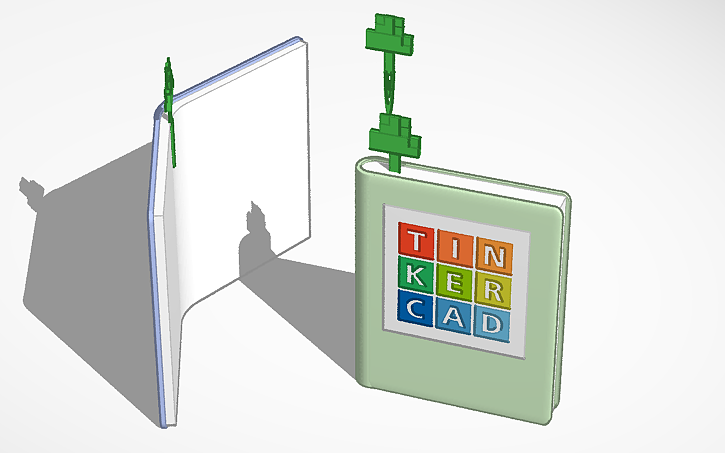 3D design Minecraft Tree Bookmark - Tinkercad