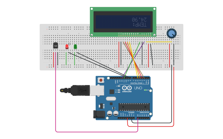 Circuit design Robotics-project - Tinkercad