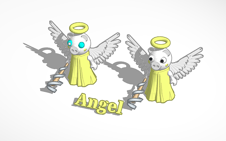3D design Angel piggy | Tinkercad