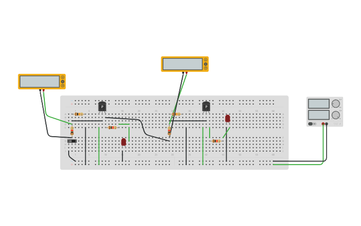 Circuit design UTS Praktek Elektronika Analog | Tinkercad