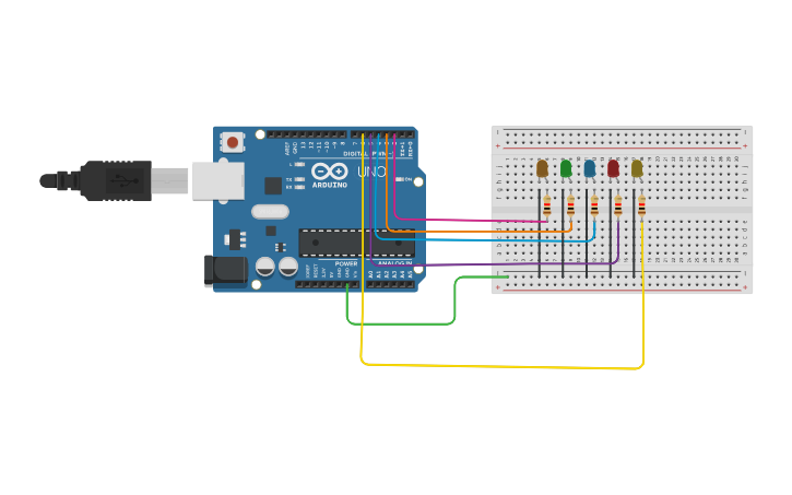 Circuit design ไฟกระพริบ m2 - Tinkercad