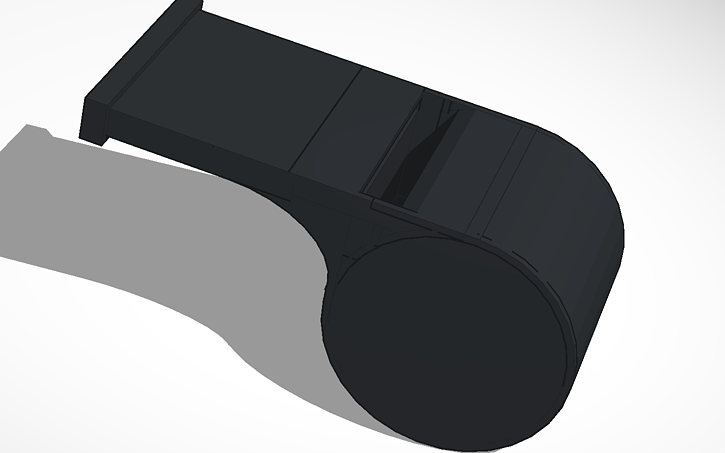 3D design Whistle! - Tinkercad