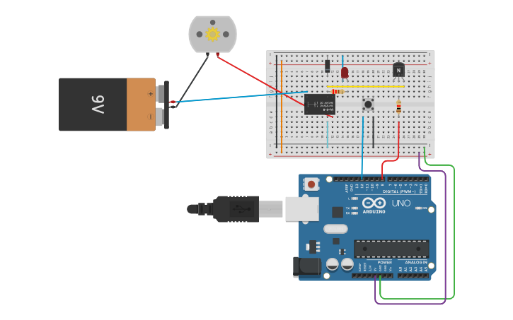 Circuit design Circuito de Fernanda - Tinkercad