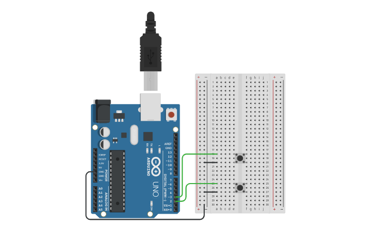 Circuit Design Counting With Arduino Library Tinkercad 