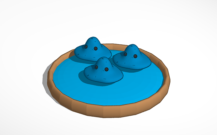 3D design Pool Puddle Slime Slime Rancher Set Of Three | Tinkercad