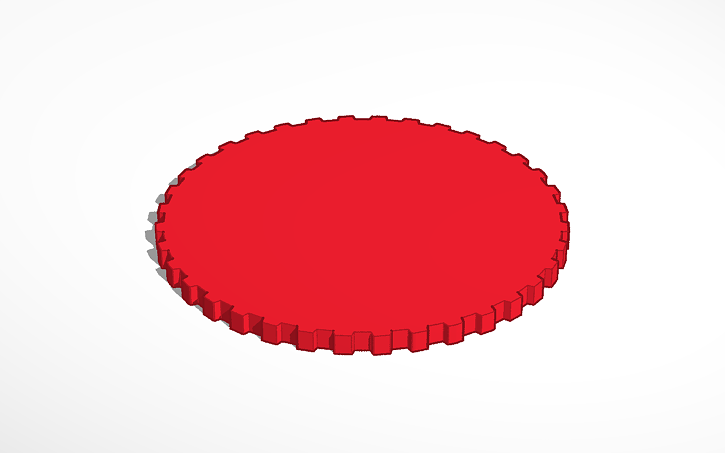 3D design 36 tooth Gear - Tinkercad