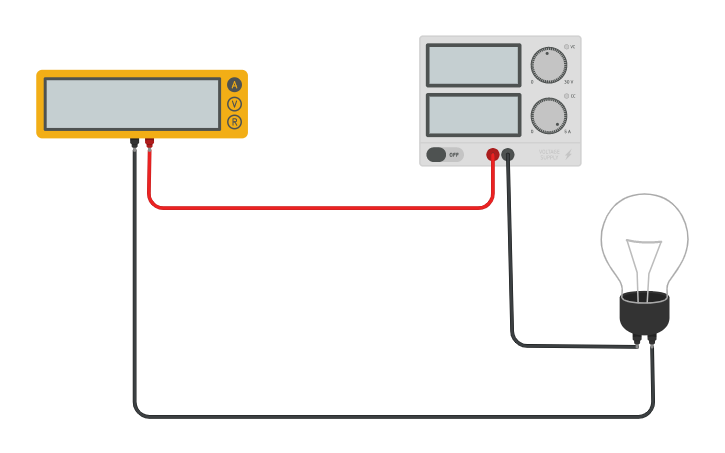 Circuit design amperimetro - Tinkercad