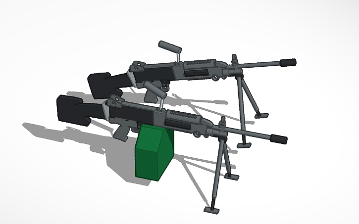 3D design M249 - Tinkercad