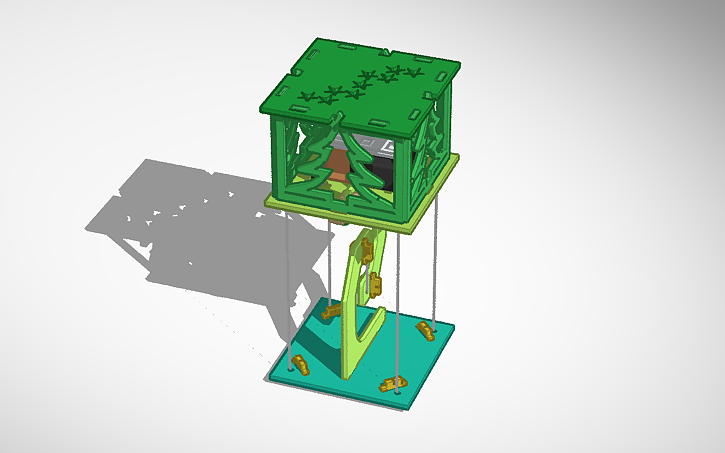 3D design floating lamp - Tinkercad