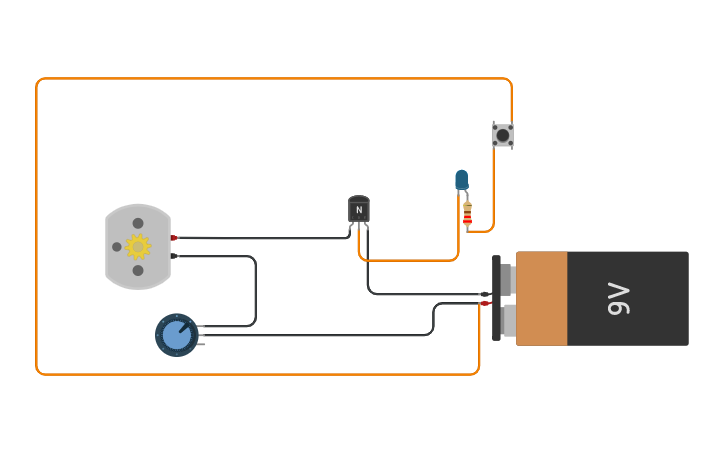Circuit design NPN Transistor Motor Circuit with Potentiometer to ... Circuit design NPN Transistor Motor Circuit with Potentiometer to ...