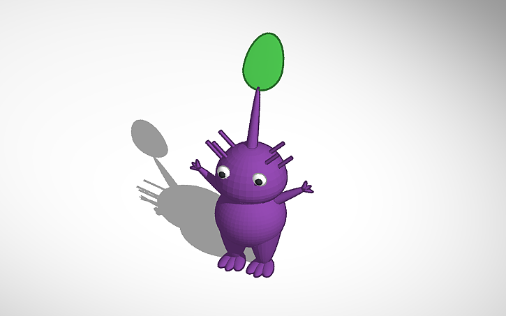 3D design Purple Pikmin (Pikmin) - Tinkercad
