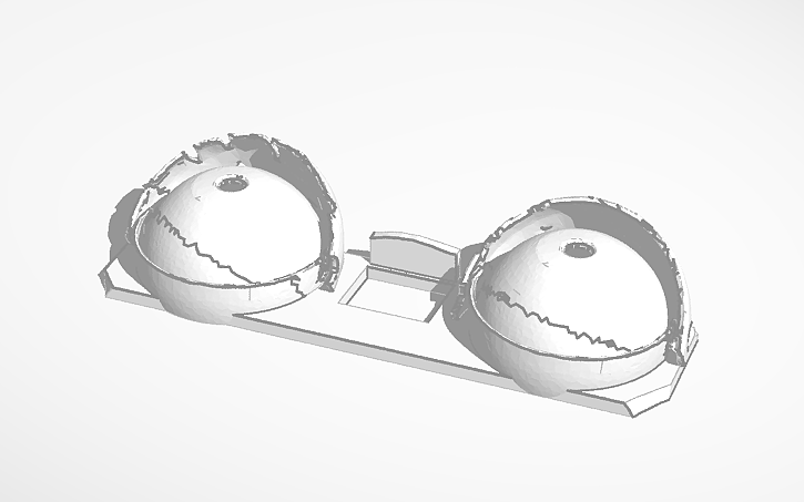 3D design spring bonnie eyes - Tinkercad