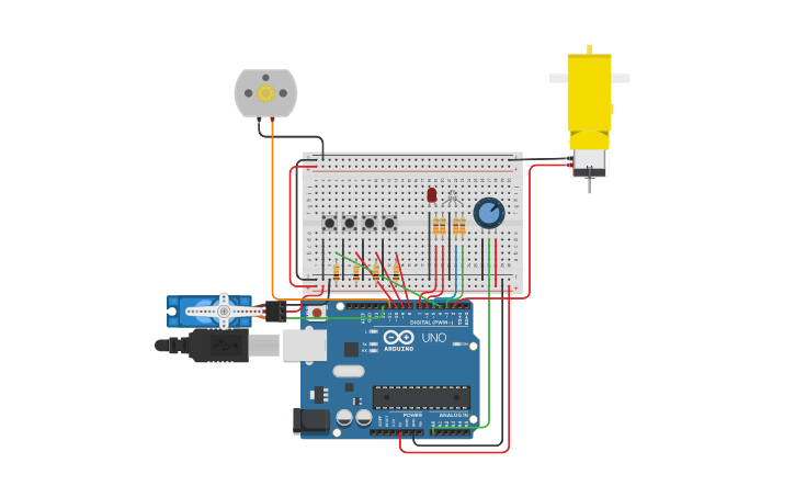 Circuit design Arduino Culminating Project Circuit - Tinkercad