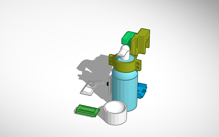 3D design Modelo 3D - Dispenser de Alcohol | Tinkercad 3D design Modelo 3D - Dispenser de Alcohol | Tinkercad