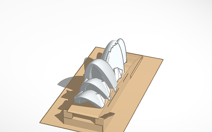 3D design Sydney Opera House - Tinkercad