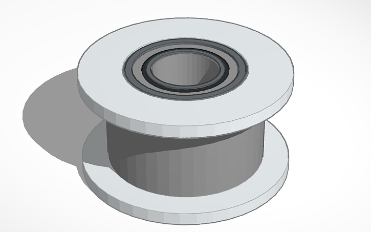 3D design GT2 Idle Pulley for 6mm belt - Tinkercad