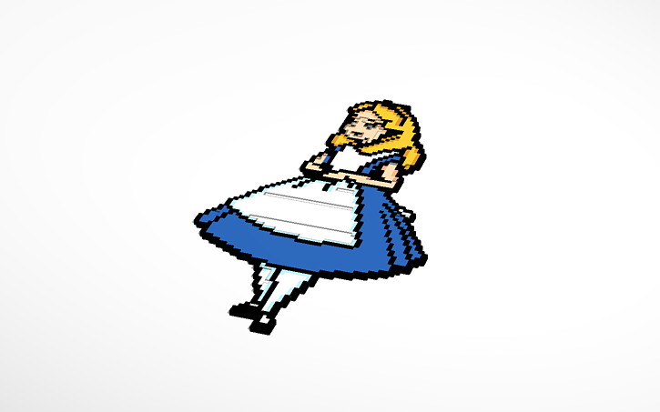 3D design Alice in Wonderland | Tinkercad