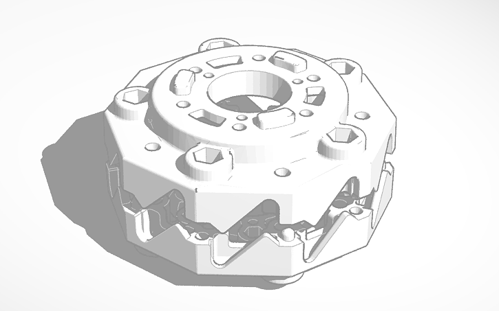 3D design 6in Mecanum Right Wheel Hub | Tinkercad