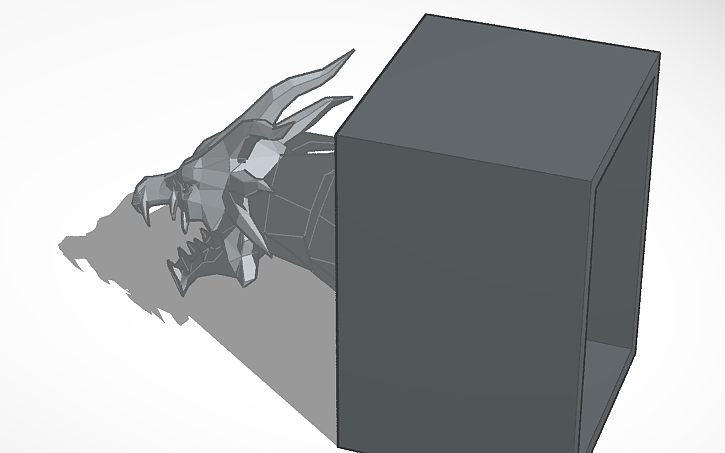 3d Design Dragon Head Tinkercad 