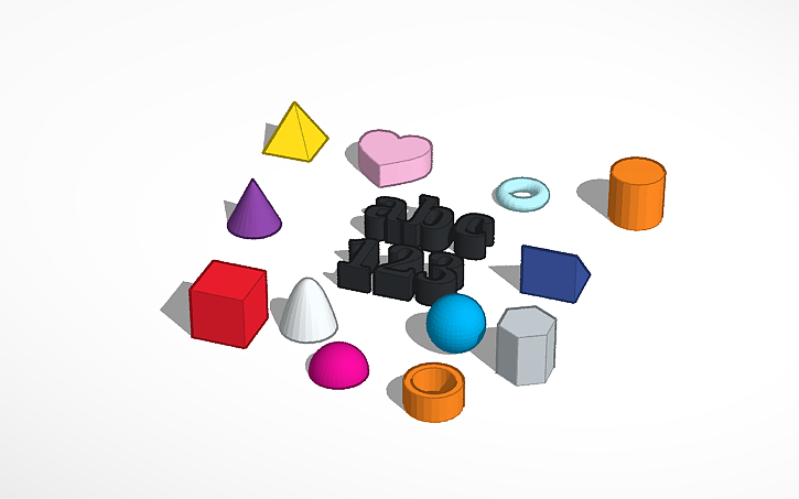 3D design abc 123 | Tinkercad