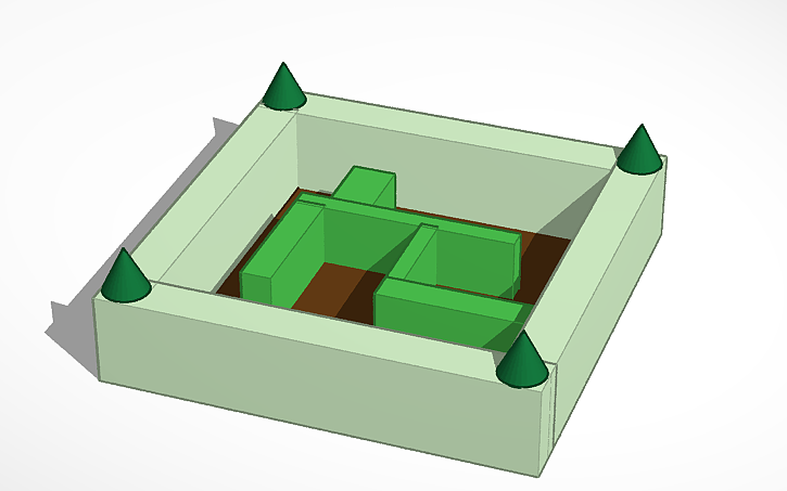 3D design simple castle | Tinkercad