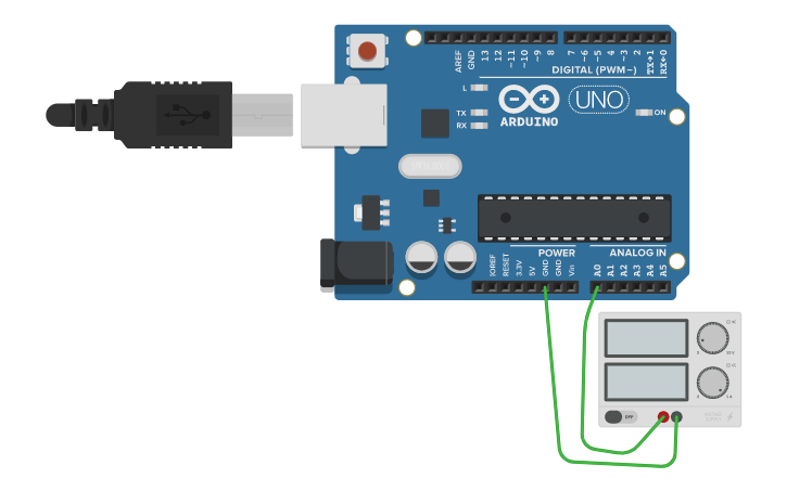 Circuit design Digital Voltmeter | Tinkercad