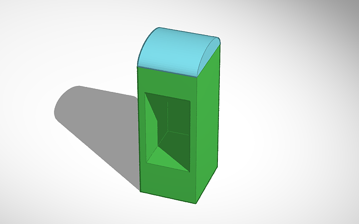 3D design sg90 train crossing main box - Tinkercad