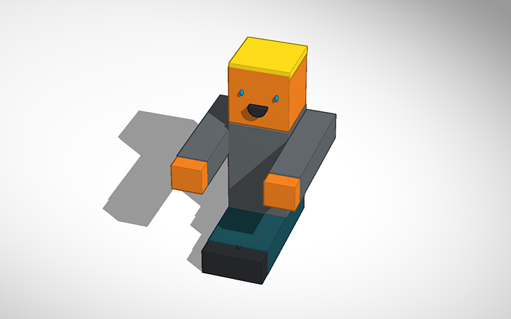 3D design orange guy (trump) - Tinkercad