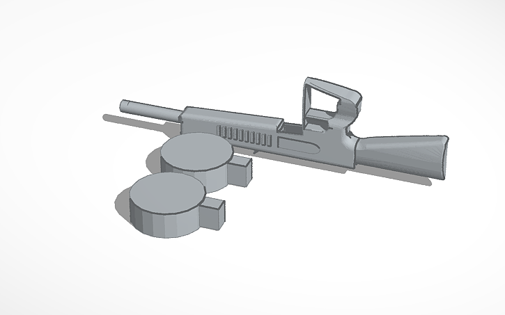 3D design AA12 Extended mag. - Tinkercad