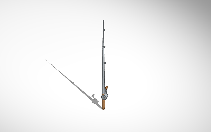 3D design Fishing Pole - Tinkercad