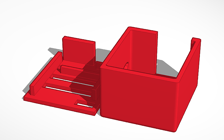 3D design DHT11+ESP01 Case v2 - Tinkercad